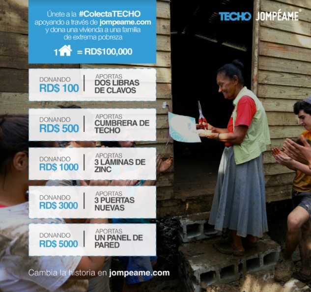Jompéame y Techo RD se fusionan para crear la colecta digital ...
